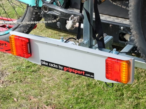 Bike Rack Light & Number Plate | GripSport